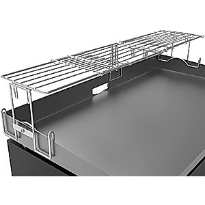 Universal Griddle Warming Rack Adjustable for Blackstone 17" 22" 28" 36" Griddles Accessories, for Royal Gourmet, Cuisinart, Pit Boss, Camp Chef & Most 17''~ 36'' Griddles, Stainless Steel BBQ Rack