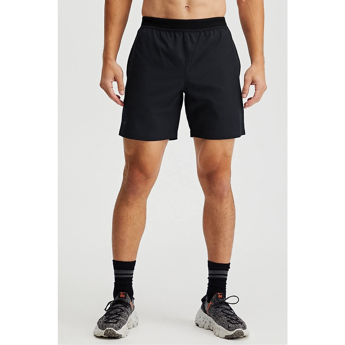 Fabletics Men's The Fundamental Short, Workout, Running, Training, Gym, Yoga, Ultra Lightweight, Athletic, 9" Inseam, M, Black