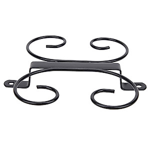 Stemware Wine Glass Rack Upside Down Holder Hanger Wall Mountable Iron Material 180x170mm/7.1x6.7in Home Kitchen Bar Decor(black)