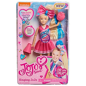 JoJo Siwa 10 Inch Singing Doll, Sings High Top Shoes, Pink Cheerleading Outfit and Accessories, Kids Toys for Ages 6Up by Just Play