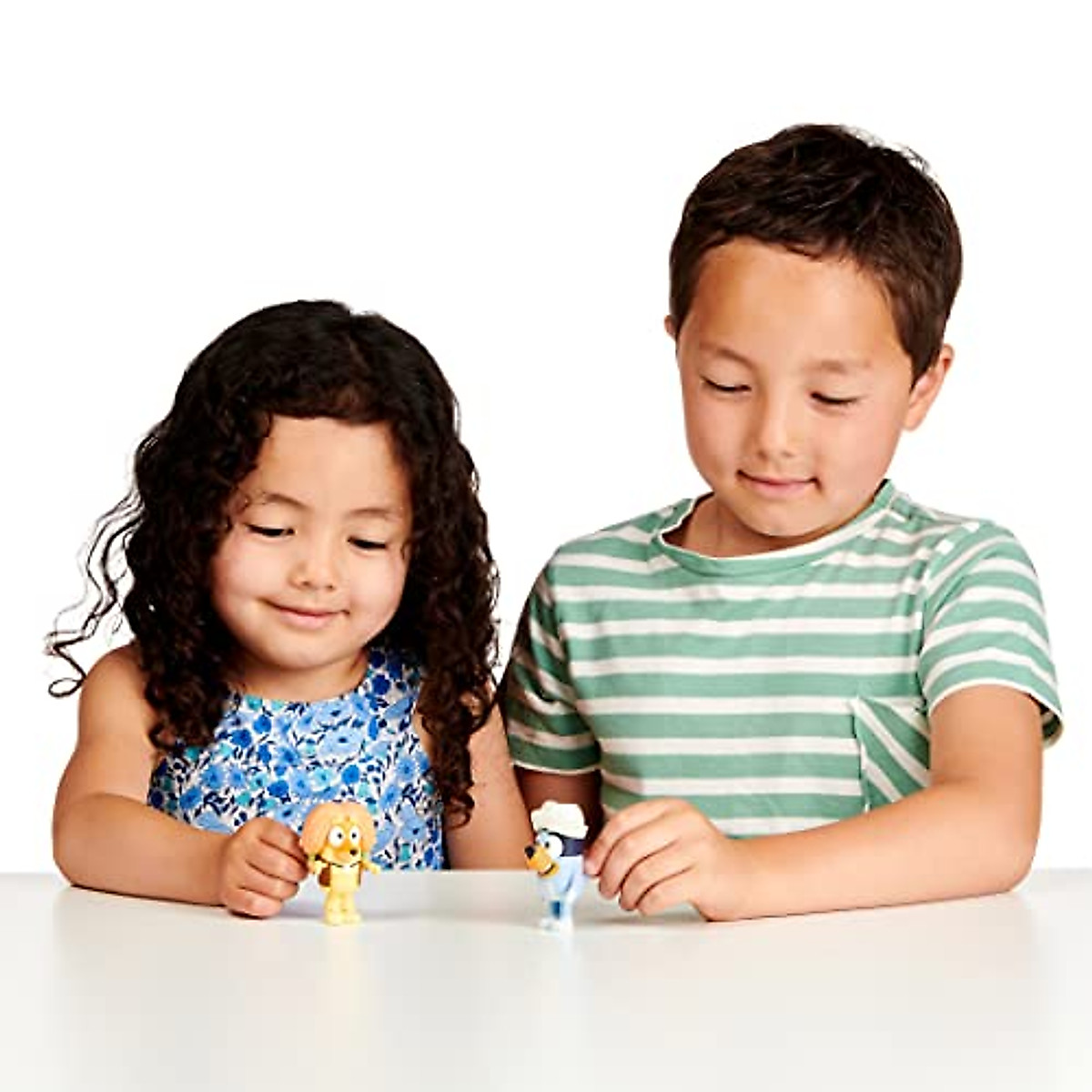 Bluey and Indy Doctors 2 Figure Playset Pack Articulated 2.5 Inch Action Figures Includes Nurses Hat Official Collectable Toy