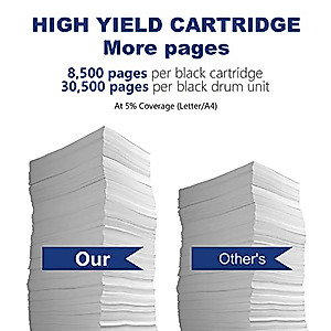 TANFENJR Compatible Replacement for Brother 1 Pack TN750 Toner Cartridge & 1 Pack DR720 Drum Unit Works with HL-5440D DCP-8110DN MFC-8710DW Printer