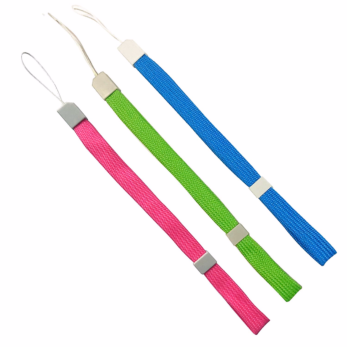 Jadebones 3PCS Blue Pink Green Racing Steering Wheel with Wrist Strap for Wii and Wii U