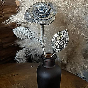 English Pewter Company 10th Tenth Tin Ten 10 Year Wedding Anniversary Everlasting Forever Rose Keepsake Gift [ANN101]