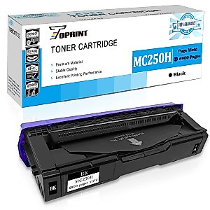 Compatible Toner Cartridge Print Cartridge M C250 P C300 P C301 C250H C300W Black High Capacity 6900 Pages TOPRINT for Ricoh M C250FW, M C250FWB, P C300W, P C301W Printers