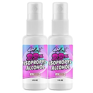 SEDLAV 99% Isopropyl Alcohol Spray Bottle, 99% Isopropyl Alcohol Sprayer, Isopropyl Alcohol Spray Bottles Small, Isopropyl Alcohol 99 Percent Small Bottle, Isopropyl Alcohol Travel Size (2)
