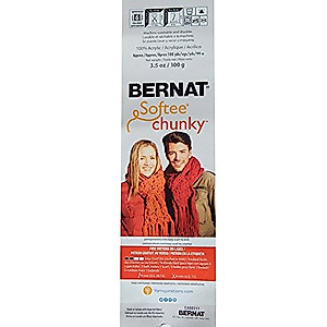 Bernat Softee Chunky Yarn Bundle Super Bulky #6, 3 Skeins Emerald 28200