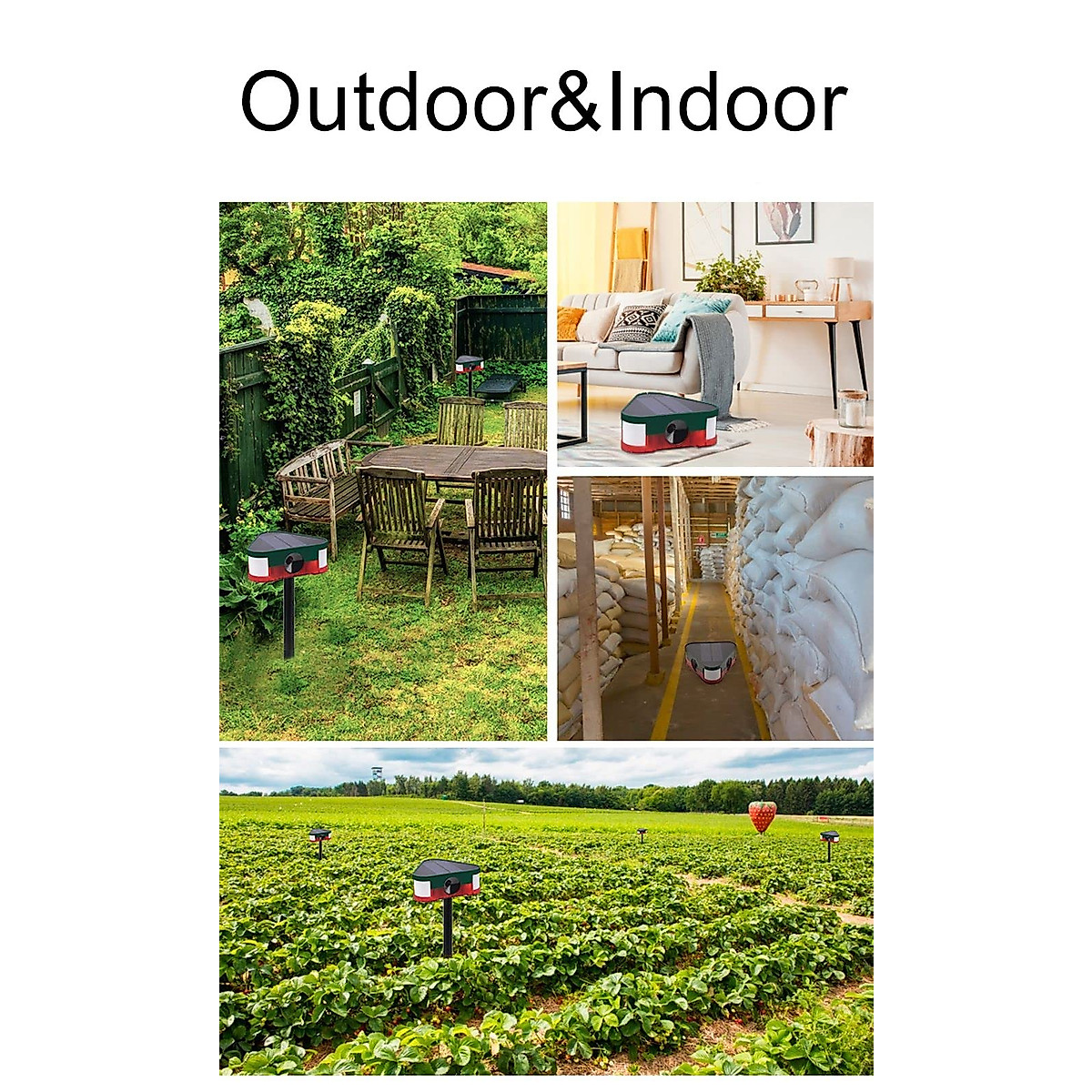 HULPPRE Solar Outdoor Motion Sensor Alarm-Upgraded 360° Motion Detector,3x129db Loud Siren Lamp, 4 Work Modes Strobe Light with Remote,Say Goodbye to The Unwanted Explorers