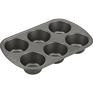 Good Cook 04033 Non-Stick Texas Muffin Pan, Steel, 3-1/2 in Dia x 16-1/2 in L x 10 in W x 8.7 in H