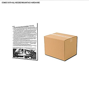 R&L Racing Universal Matte Black Trailer Hitch Hoop Style Drop Down Step Bar for 2" Receiver