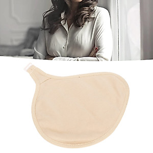 Bra Pads Inserts, Mastectomy Prosthesis Cover Bag Sweatabsorbent Cotton Elastic Silicone Breast Forms Protective Cover Mastectomy Prosthesis Hook Design Bra Inserts Push Up (Left)