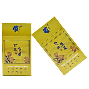 Fetcasy Honey and Rose Herbal Cigarettes， Tobacco and Nicotine Free， 2 Packs 40 Smokes