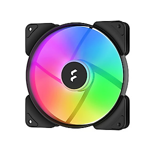 Fractal Design Aspect 14 RGB 140 mm PWM Wide 500-1700 RPM Range Black Frame 3-Pack Computer Fan