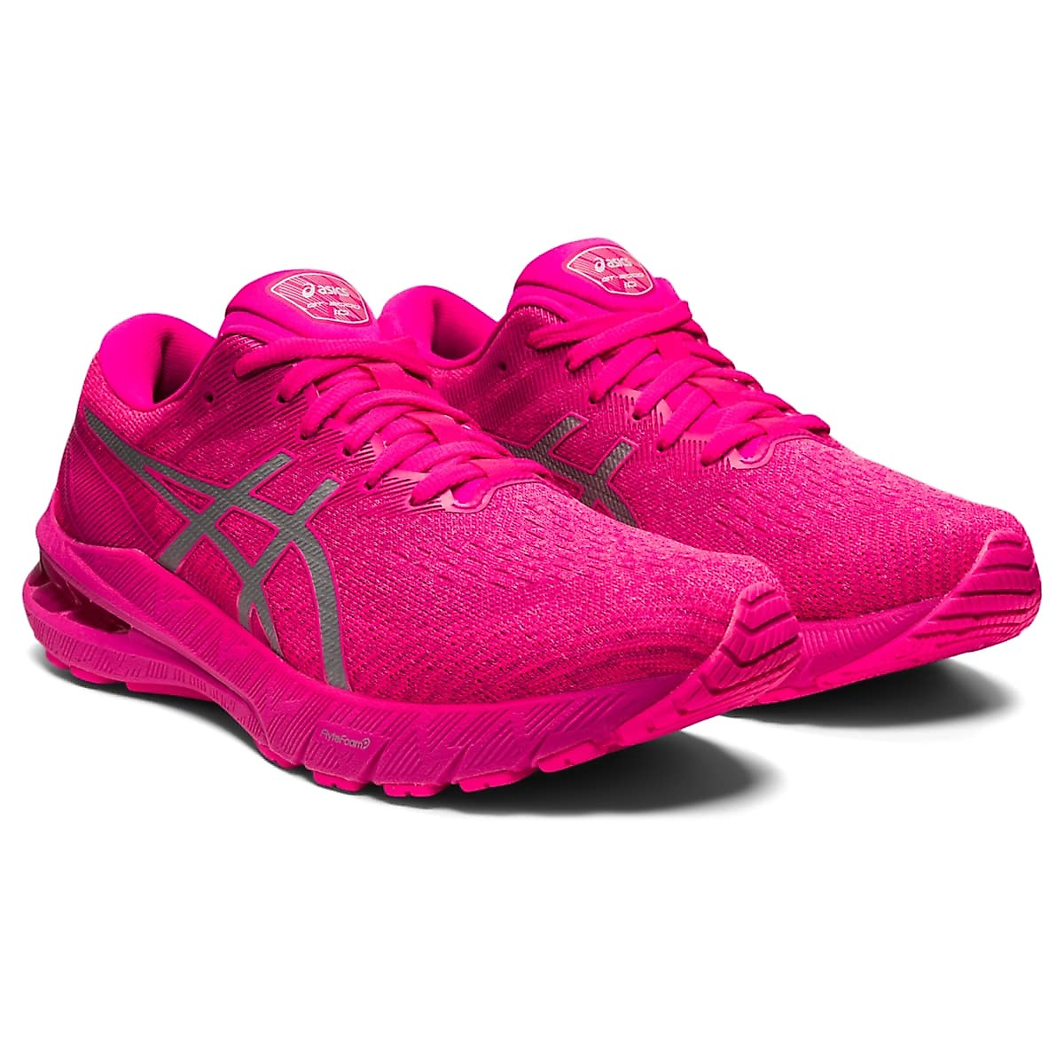 ASICS Women's GT-2000 10 LITE-Show Running Shoe, 8, LITE-Show/Pink GLO