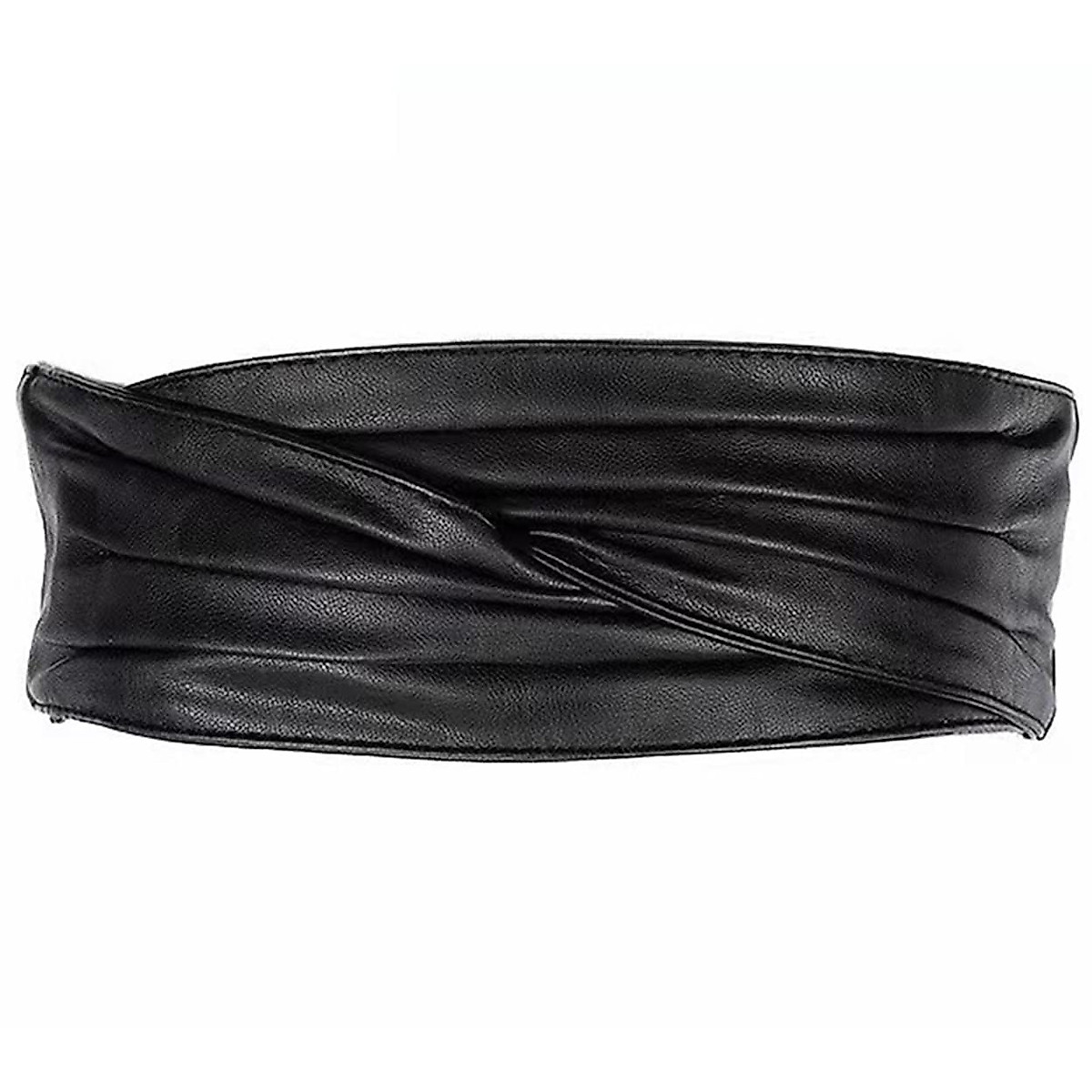 Block Garden Women Retro Wide Corset Belt Velcro Closure Waist Cinch Belts, 01 Black