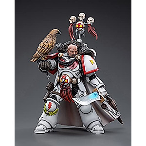 Pipigirl JoyToy × Warhammer 40K Genuine License 1/18 Soldier, White Scars, 4inch Army Military Extreme Warrior Models Action Figures Kits (Captain Kor'sarro Khan)