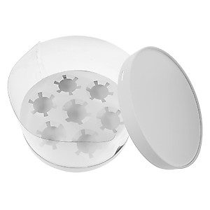 Abaodam 2pcs Elegant Cupcake Carrier Box Cupcake Packaging Box Handle for Cupcake Muffin Cake Safe Material Easy to Carry for Party Catering