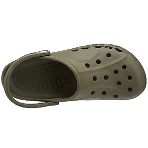 Crocs Men's and Women's Baya Clog |Comfortable Slip On Shoe| Casual Water Shoe, 12 US Women / 10 US Men, Army Green