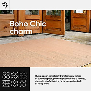 Green Elephant Plastic Waterproof Outdoor Rug for Patios Clearance,RV Outdoor Rugs for Camping, Indoor Deck Carpet Waterproof
