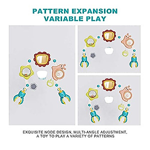 Baby Toys Musical Crib Mobile Bed Bell Holder Arm Bracket for Girls Boys, Rattles, Comfort Toys for Newborn Infant Boys Girls Toddlers The Claw Part can be Adjusted Width-DIY Toy Decoration