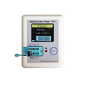 Treedix LCR-TC1 Meter Graphical Transistor Tester 1.8 inch TFT Graphic Display Resistance Capacitance Meters Multi-Function Tester LCR/ESR/NPN/PNP/MOSFET
