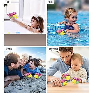 DolliBu Butterfly Bath Buddy Squirter – Floating Colorful Butterfly Rubber Bath Toy Fun Water Squirting Bathtime Play For Toddlers Cute & Soft Insect Toy For The Bathtub, Beach & Pool for Girls & Boys