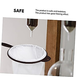 OKUMEYR 1pc Milk Tea Filter Bag Coffe Filter Coffee Strainers Machine Espresso Loose Tea Leaf Filter Coffee Filters Filter Coffee Machine Coffee Maker Filter White Fiber Cotton