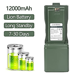 Baofeng AR-152 Battery BL-152 Li-ion Extend Battery Large Capacity Compatible with AR-152 Tactical Walkie Talkie Support USB Charger