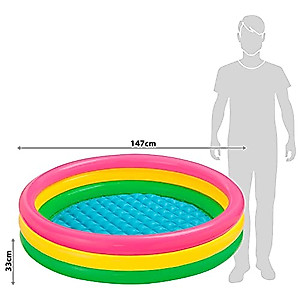 Intex Kiddie Pool - Kid's Summer Sunset Glow Design - 58" x 13"
