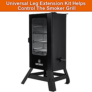 MixRBBQ Universal Legs for Masterbuilt Smoker, Electric Smoker Stand with Wheels Fits Masterbuilt MB20101114, MB20071117, MB20070421-30 Inch Digital Smoker Legs Accessories, Black