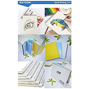 Rayson TD-1500B34 Binding Machine, Square Size Holes, 3:1 Pitch Wire-O Binder Punch 15 Sheets/Bind 130 Sheets with Sturdy Metal Construction