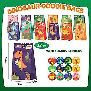CIRDOTSH Dinosaur Party Favors For 12 Kids, Dinosaur Birthday Party Supplies, Dinosaur Goodie Bags for Boys Girls Birthday, Dinosaur Gifts Bags Fillers Pinata Stuffers, Dinosaur Themed Party Toys