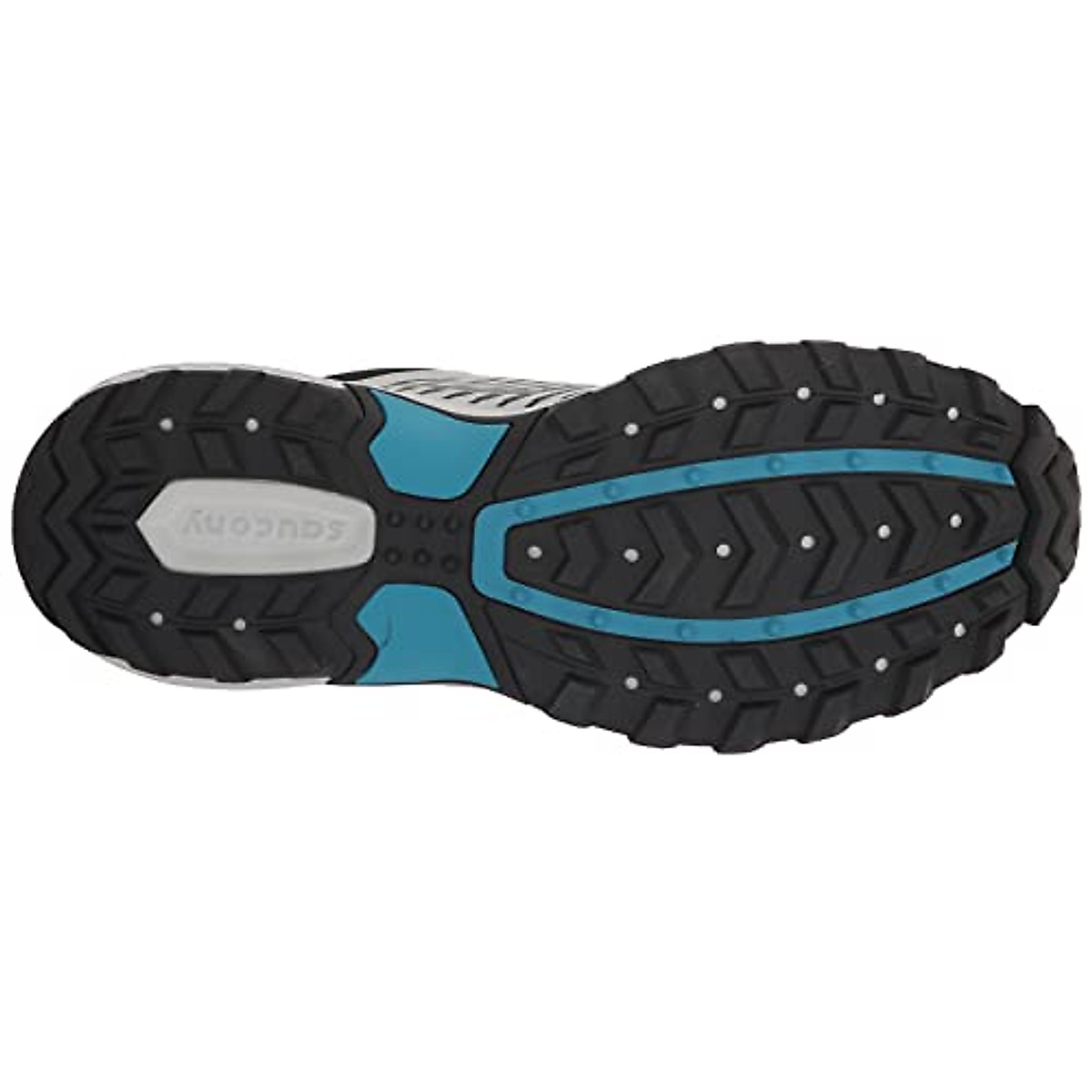 Saucony Men's Excursion TR15 Trail Running Shoe, Fog/Black/Topaz, 9