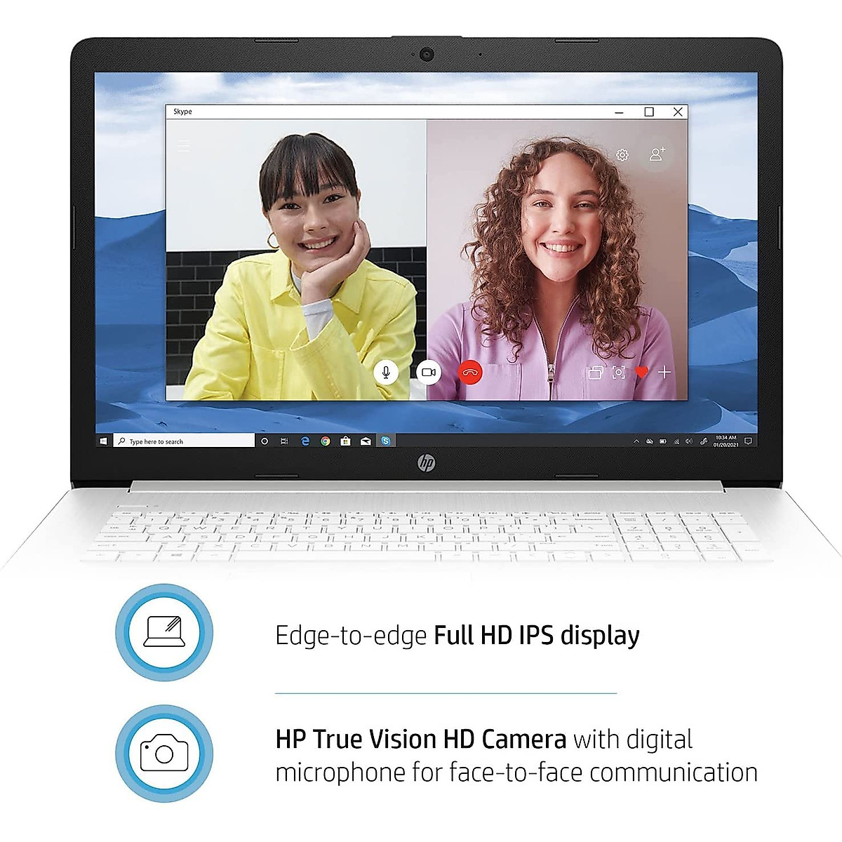 HP 2022 Newest 17.3" FHD IPS Laptop Computer, 11th Gen Intel Dual Core i3-1115G4 (Upto 4.1GHz, Beats i5-1030G7), 8GB RAM, 256GB PCIe SSD,UHD Graphics, Bluetooth, HDMI,Webcam, Windows 11+MarxsolCables
