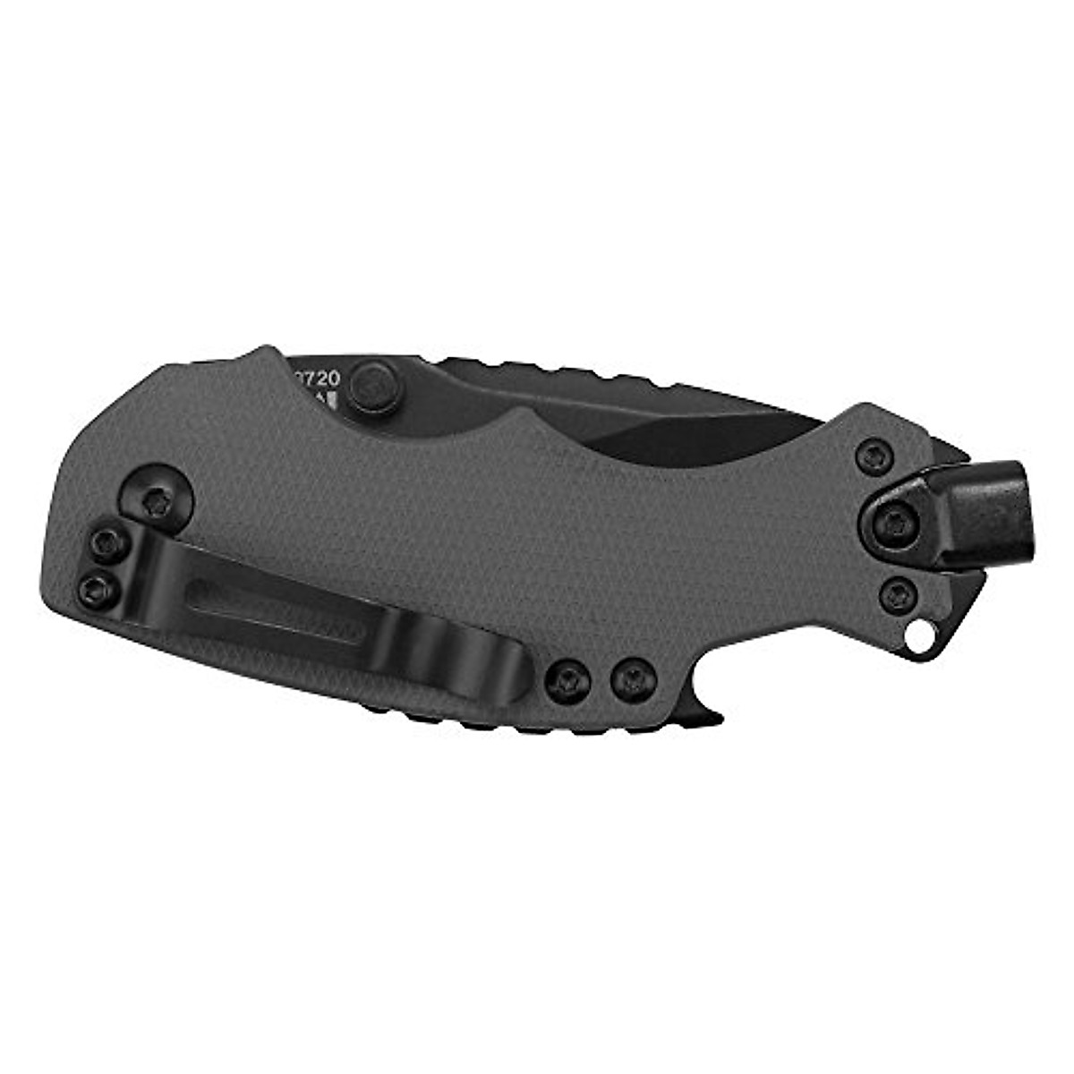 Kershaw Shuffle DIY Compact Multifunction Pocket Knife (8720), 2.4 Inch 8Cr13MoV Steel Blade with Black Oxide Coating, Every Day Utility Knife with Carbon Strength and High Tech Function, 3.5 oz.,Gray