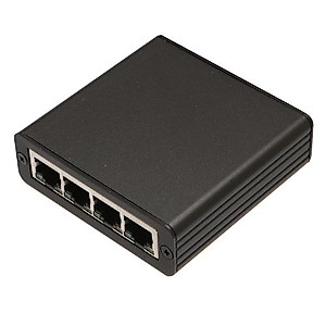 Syba 4 Port RJ45 Gigabit USB 3.0 Network Adapter NIC RTL8153 RealTek SY-HUB24047, Black
