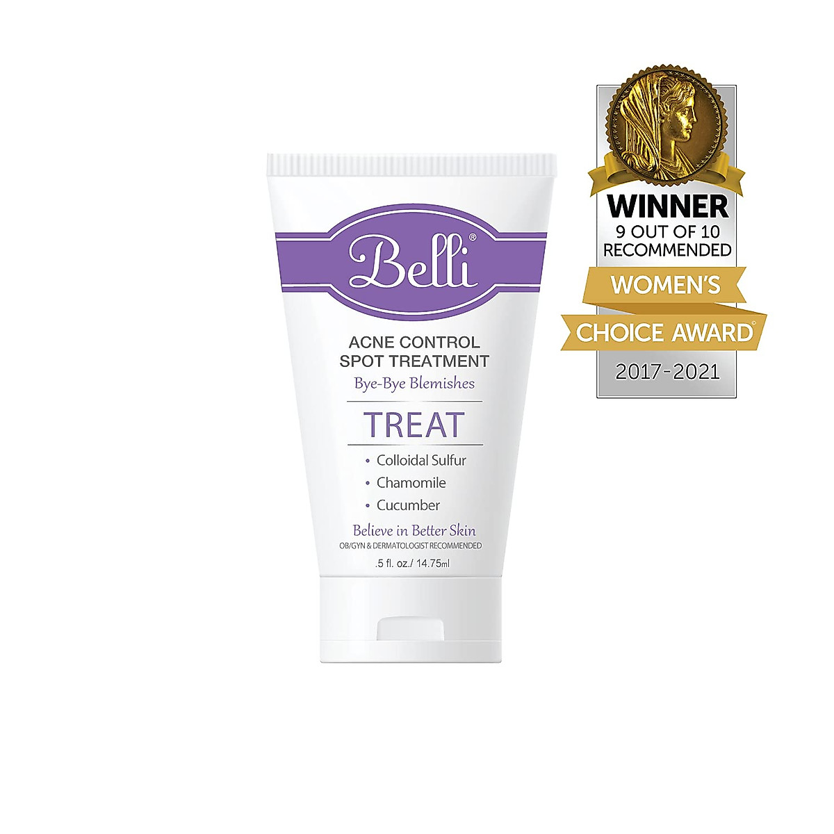 Belli Skincare Acne Control Spot Treatment - Skin Care Treatment - Acne Treatment - Vegan Face Wash - Pregnancy Acne Treatment - Acne Spot Treatment for Face - Face Care