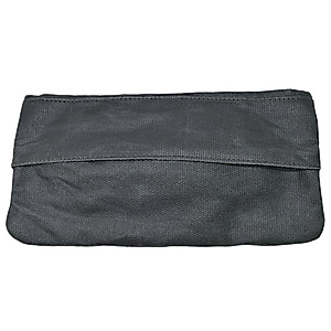 Hide & Drink, Pen Accessories Kit Pouch Holder, Secure Fit, G Pen Soft Travel Bag Handmade from Waxed Canvas (Charcoal Black)