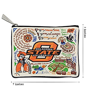 Catstudio Oklahoma State University Collegiate Zipper Pouch Purse | Holds Your Phone, Coins, Pencils, Makeup, Dog Treats, & Tech Tools