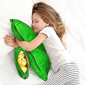 2 Peas in a pod plush (50cm+20cm) toys set sweet tsum story detachable19.7 inch and 9.8 inch zipper super cute soft comfortable pillow material vibrant colors gift birthday party adorable Montessori