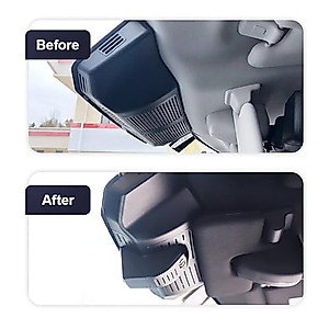 Fitcamx 4K Car DVR Dash Camera Dashcam Compatible with Landrover (Color : Black, Size : 4K Dual Cam 128GB)