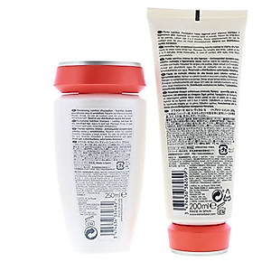 Kerastase Nutritive Bain Satin 2 Shampoo 8.5 Ounce and Lait Vital Conditioner 6.8 Ounce Set