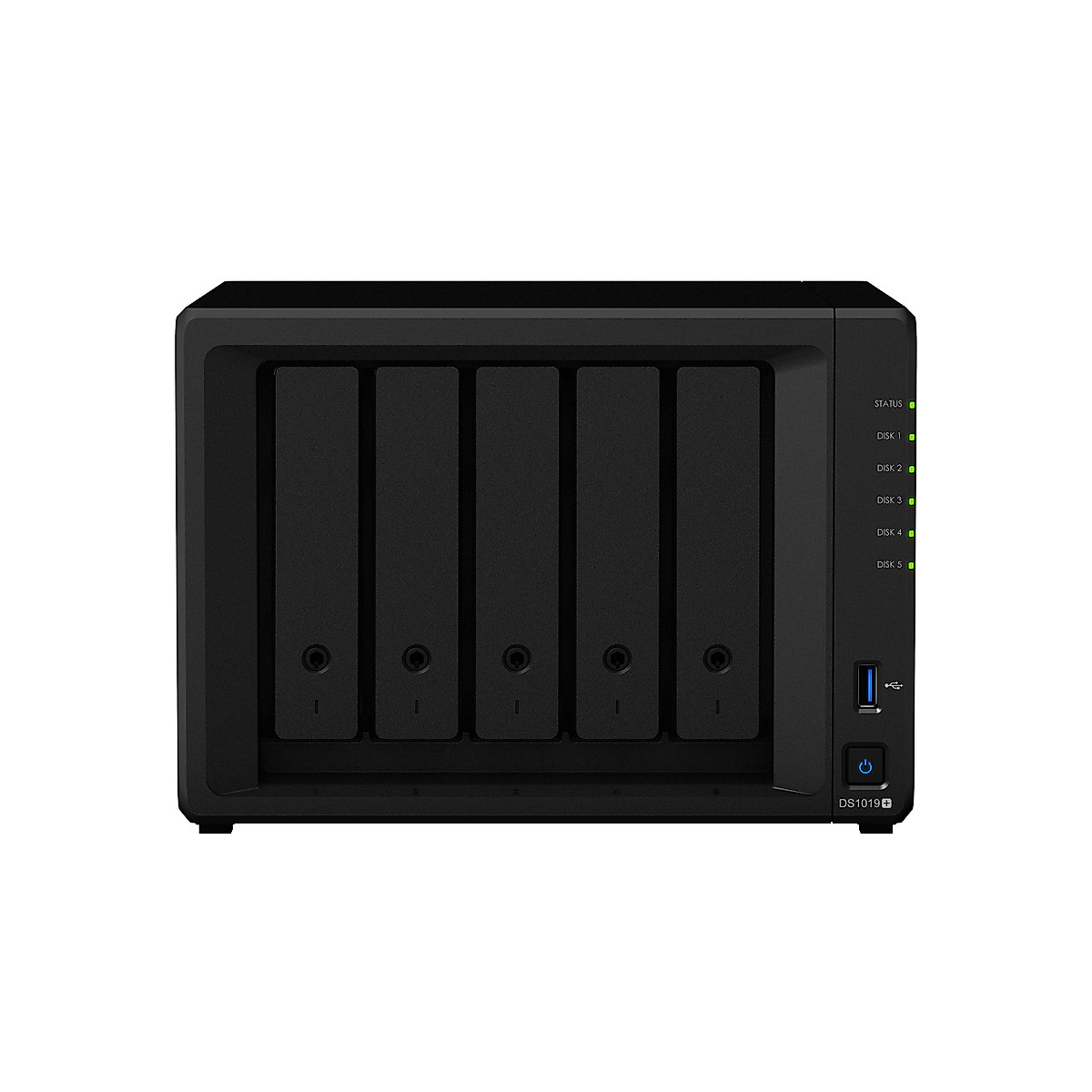 Synology 5 bay NAS DiskStation DS1019+ (Diskless), 5-bay; 8GB DDR3L