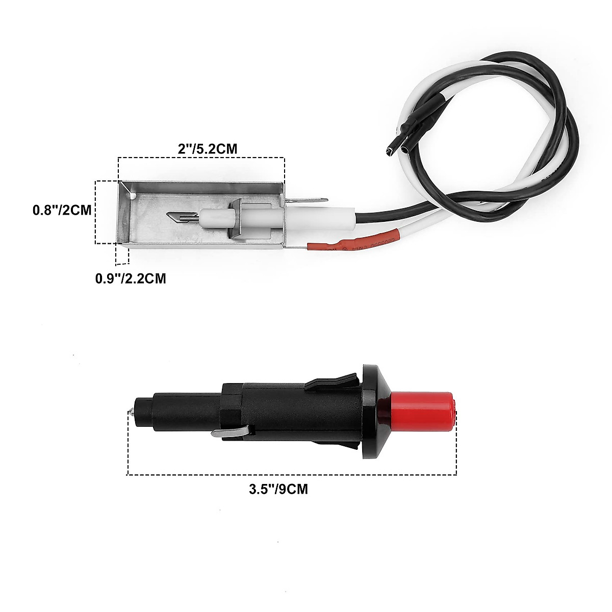 onlyfire Grill Igniter Replacement Kit for Weber 7510 Fits Genesis Silver/Gold/Platinum Gas Grills (2002 and Newer) and Spirit 200/300 Grills (2007-2008)