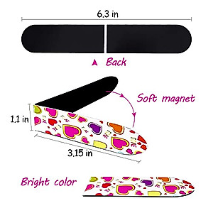 36 PCS Magnetic Bookmarks Valentine's Day Gifts for Kids Valentines Bookmark with 12 Different Cute Designs for School Prizes Classroom Exchange Party Supplies