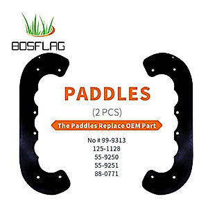 BOSFLAG 99-9313 Snow Paddle Set Replaces 125-1128 55-9250 55-9251 88-0771 with 55-8760 Scraper Hardware Kit for Toro CCR2000 CCR2400 CCR2450 CCR2500 CCR3000 CCR3600 CCR3650 Snowthrowers