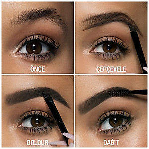 Maybelline Tattoo Brow Longlasting Pomade Pot, Medium Brown, 1 Count, Pack Of 1