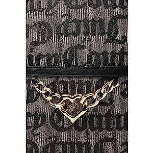 Juicy Couture Change Of Heart Backpack Oversized Gothic Status Black Beige One Size