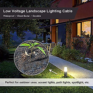 FIRMERST 16/2 Low Voltage Landscape Wire Outdoor Lighting Cable UL Listed 200 Feet