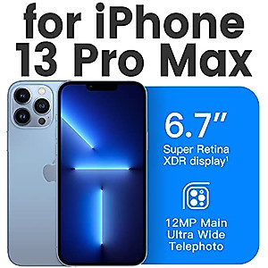 Mkeke Designed for iPhone 13 Pro Max Case Phone Case for iPhone 13 Pro Max 6.7 Inch - Shockproof Protective Slim Case for iPhone 13 Pro Max - Gradient Dark Black